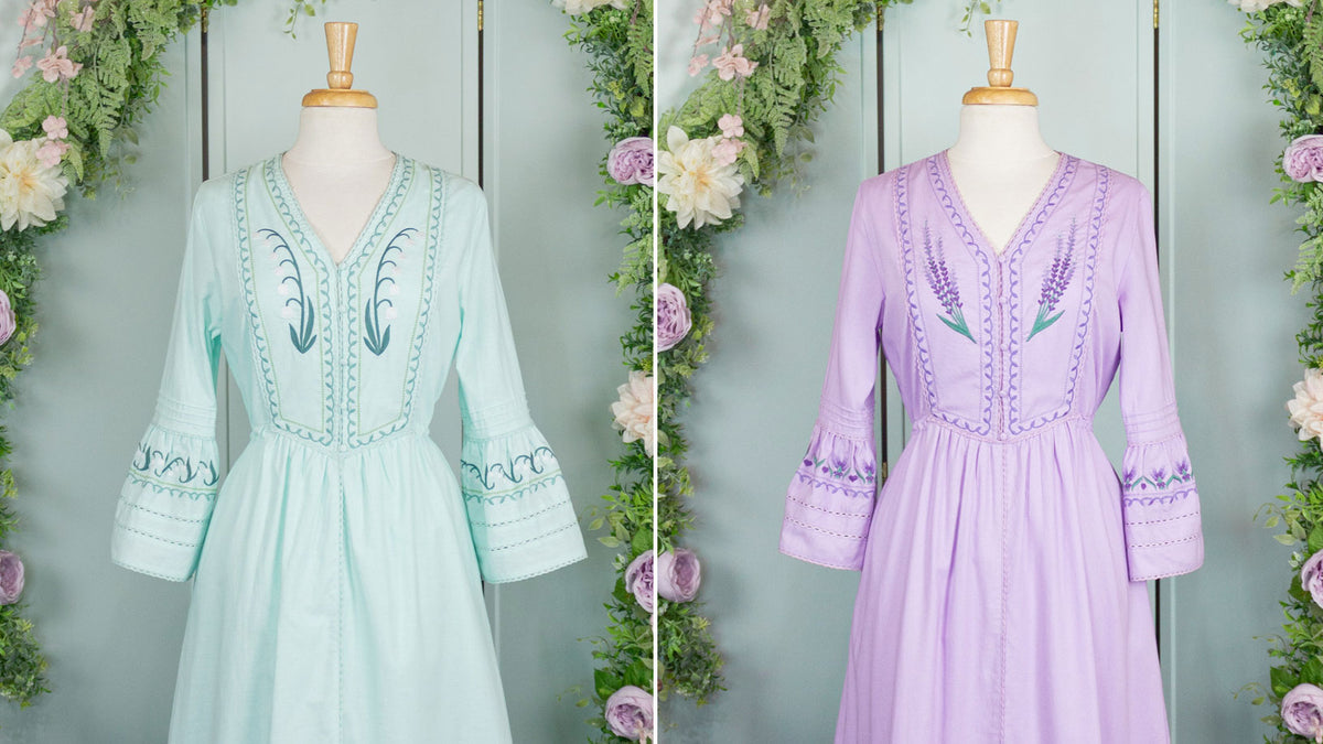 Lavender and Lily of the Valley dress preview! – Forest Girl Clothing